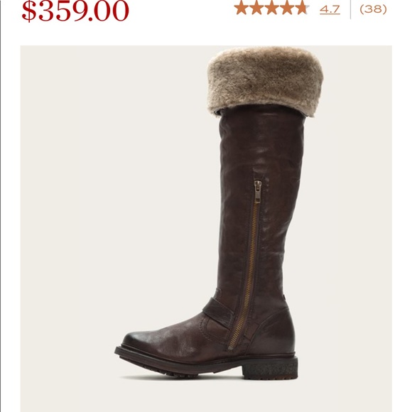 Frye | Shoes | Frye Valerie Shearling Otk Tall Leather Boot | Poshmark